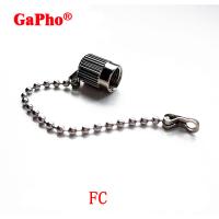 China Female Anti Loss Fiber Optic Dust Cap with Metal Chain FC01 for Connector Protection for sale