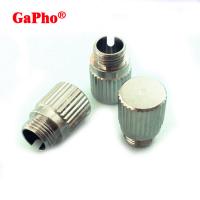 China Male M8 x 0.75 Fiber Optic Dust Cap Metal Nickel Plating Custom Service for sale
