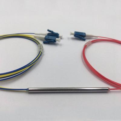 China 1510-1590nm 1x2 Fiber Optical WDM Module LC/UPC Connector 99:1 Splitting Ratio for sale