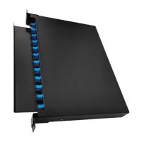 China 12 Port SC Fiber Patch Panel 1U Rack Mount Indoor Outdoor Distribution Frame for sale