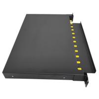 China Pull Out Type 12 Port Fiber Patch Panel 1U 19 Inch ST Flexible for sale