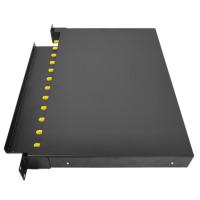 China Pull Out Type 12 Port Fiber Patch Panel 1U 19 Inch ST Flexible for sale
