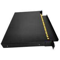 China 1U 19 Inch FTTB ST Optical Cable Terminal Box ,  ST Patch Panel 24 Port for sale
