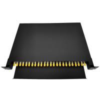 China 1U 19 Inch FTTB ST Optical Cable Terminal Box ,  ST Patch Panel 24 Port for sale