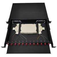 China 1U 12 Port FC Patch Panel In Telecommunications Networks for sale