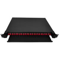 China 1U FC Fiber Patch Panel 24 Port Optical Fiber Distribution Frame for sale