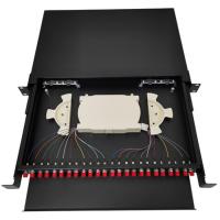 China 1U FC Fiber Patch Panel 24 Port Optical Fiber Distribution Frame for sale