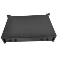 China 48 Port Fiber Patch Panel Fiber Adapter Panel 2U SC Black Color for sale