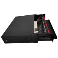 China FC 48 Port Patch Panel 2U Rack Mount Cold Rolled Steel Sheet for sale
