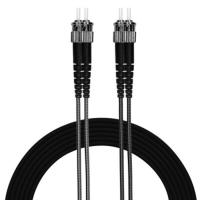 China 10G ST to ST Single Mode Fiber Optic Jumper Dual Core 100m LSZH for sale