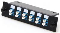 China Pre Terminated FC Fiber Optic Patch Panel 12 Port LC Adapter Panel for sale