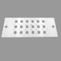 China Single Mode LGX Fiber Optic Adapter Panel SC ST 12 Port White for sale