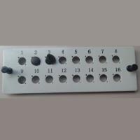 China Single Mode LGX Fiber Optic Adapter Panel SC ST 12 Port White for sale