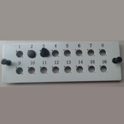 China Single Mode LGX Fiber Optic Adapter Panel SC ST 12 Port White for sale