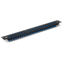 China 24 Port SC UPC Fiber Patch Panel 1U 19 Inch Single Mode 48 Fiber Capacity for sale