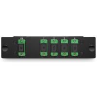 China Metal Box LGX PLC Splitter 1x4 Black Color Single Mode for sale