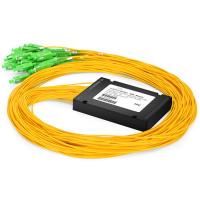 China Planar Waveguide Optic PLC Splitter 1x32 ABS Box Type SC APC 1260-1650nm for sale