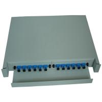 China GaPho Multipurpose 24 Port LC Patch Panel Enclosure Cold Rolled Steel for sale