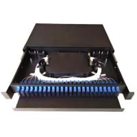 China 96 Port Fiber Patch Panel Enclosure SC FC ST LC 2U Cold Rolled Steel for sale