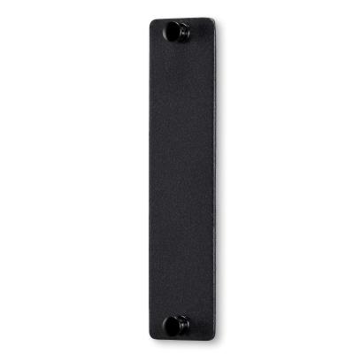 China Empty Fiber Optic Adapter Panel Black Customizable 1U 19 Inch for sale