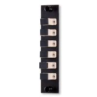 China SC 6 Fiber Distribution Panel Simplex Multimode 6 Position LGX Adapter Plate for sale