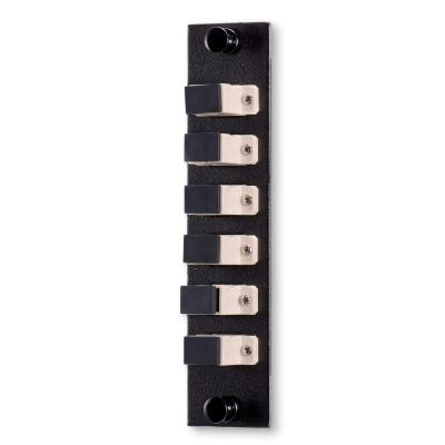China SC 6 Fiber Distribution Panel Simplex Multimode 6 Position LGX Adapter Plate for sale