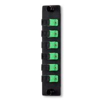 China SC Fiber Optic Patch Panel 6 Port ABS Plastic Low Insertion Loss ≤0.2dB for sale
