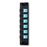 China Simplex Multimode SC Fiber Patch Panel 6 Position Water Green LGX Adapter Plate for sale