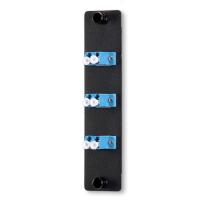 China LC 3 Position Fiber Patch Panel 6 Port Duplex Single Mode Adapter LGX for sale