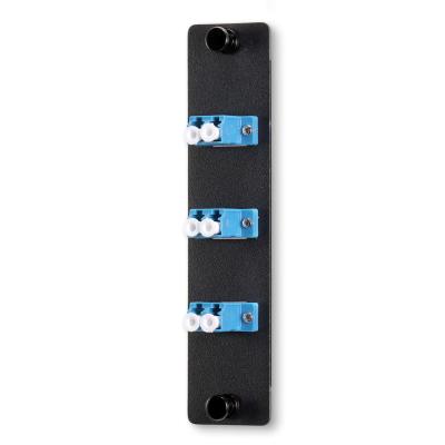 China LC 3 Position Fiber Patch Panel 6 Port Duplex Single Mode Adapter LGX for sale