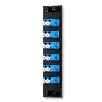 China GaPho Fiber Optic Adapter Panel , 12 Port LC Fiber Patch Panel With Duplex Mode Adapter for sale