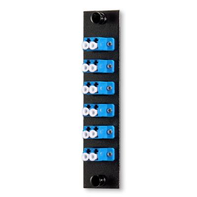 China GaPho Fiber Optic Adapter Panel , 12 Port LC Fiber Patch Panel With Duplex Mode Adapter for sale