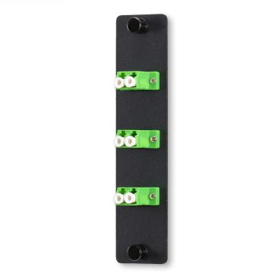 China 3 Position LC Fiber Patch Panel 6 Fiber Duplex Single Mode Adapter Plate for sale