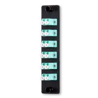 China Multimode 6 Port Fiber Patch Panel Panel 12 Fiber LC Fiber Optic Adapter Panel for sale