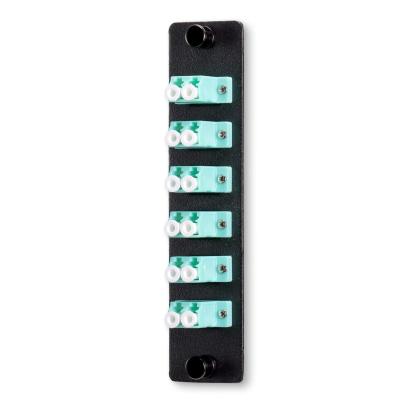 China Multimode 6 Port Fiber Patch Panel Panel 12 Fiber LC Fiber Optic Adapter Panel for sale