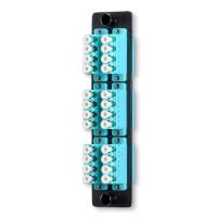 China LC 24 Fiber Optic Adapter Panel 6 Channels With Four Channel Multi Mode Adapter for sale