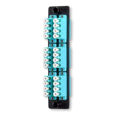 China LC 24 Fiber Optic Adapter Panel 6 Channels With Four Channel Multi Mode Adapter for sale
