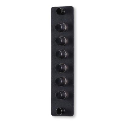 China FC 6 Fiber Optic Adapters 6 Position With Simplex Multimode Adapter (Black Cover) for sale