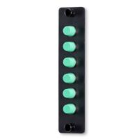China 6-port 6-core ST fiber adapter panel with single-mode adapter for sale