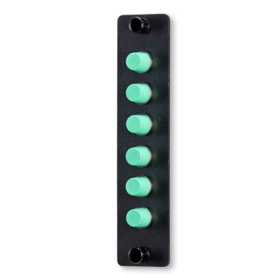 China 6-port 6-core ST fiber adapter panel with single-mode adapter for sale