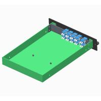 China LGX 10 Port Fiber Optic Patch Panel with Splice Tray and Adapter Plate for sale