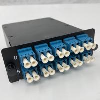 China LGX 10 Port Fiber Optic Patch Panel with Splice Tray and Adapter Plate for sale