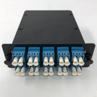 China LGX 10 Port Fiber Optic Patch Panel with Splice Tray and Adapter Plate for sale