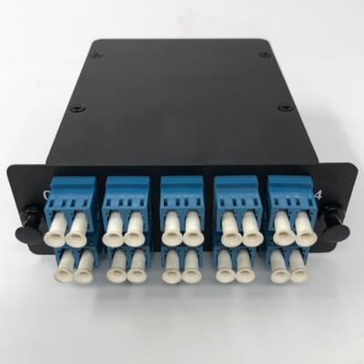 China LGX 10 Port Fiber Optic Patch Panel with Splice Tray and Adapter Plate for sale