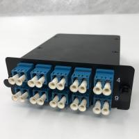 China LGX 10 Port Fiber Optic Patch Panel with Splice Tray and Adapter Plate for sale