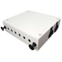 China 6 Port 6 Core Fiber Optic Patch Box Indoor Terminal Box ST Single Mode Simplex for sale