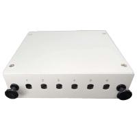 China 6 Port 6 Core Fiber Optic Patch Box Indoor Terminal Box ST Single Mode Simplex for sale