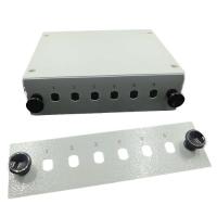 China 6 Port 6 Core Fiber Optic Patch Box Indoor Terminal Box ST Single Mode Simplex for sale