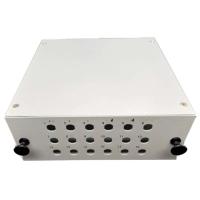 China 18 Port ST Indoor Terminal Box Single Mode Simplex Optical Fiber Distribution Frame for sale