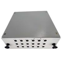 China 18 Port ST Indoor Terminal Box Single Mode Simplex Optical Fiber Distribution Frame for sale
